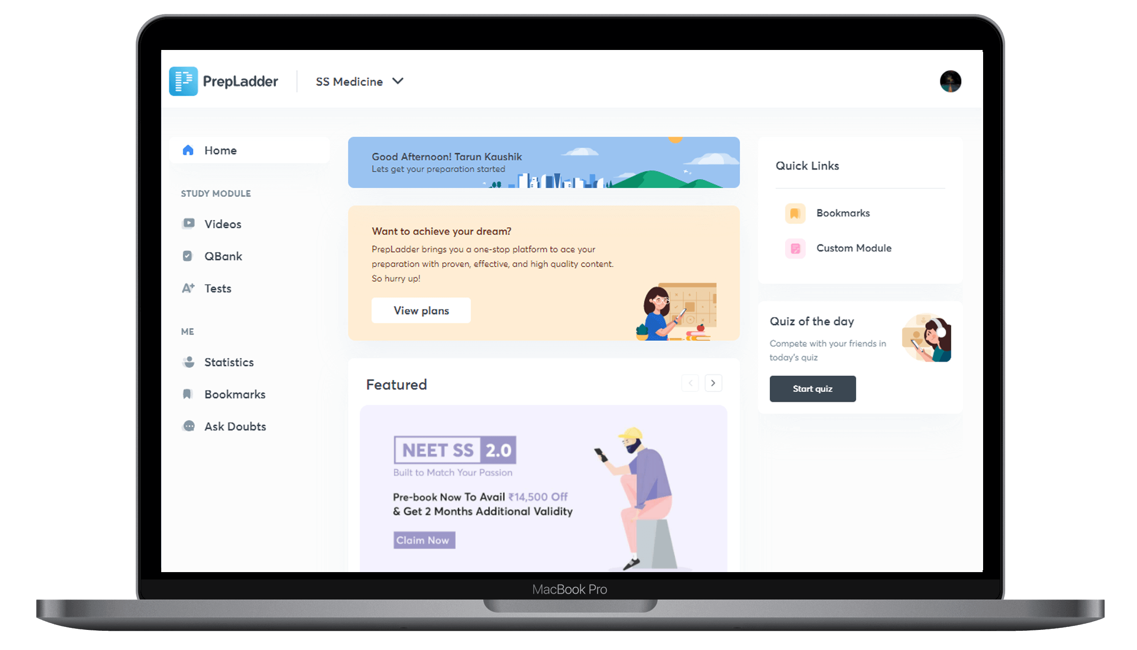 Online SS Medicine Entrance Exam Preparation | PrepLadder | PrepLadder