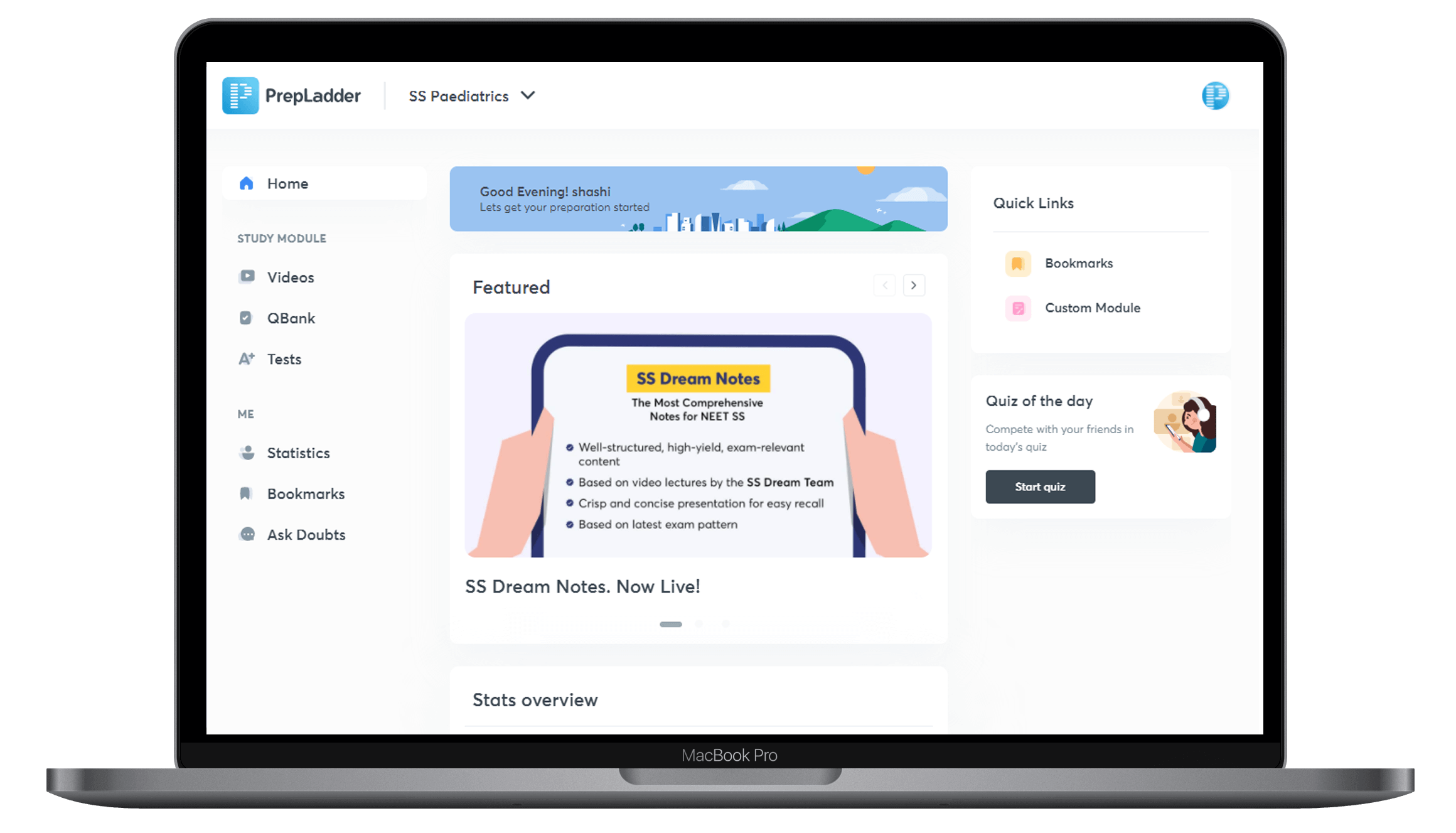SS Pediatrics Preparation Online | PrepLadder