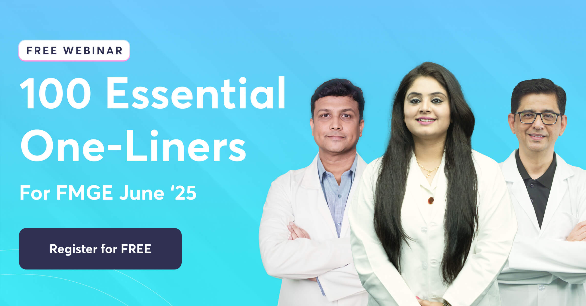 100 Essential One-Liners for FMGE June ’25 by PrepLadder
