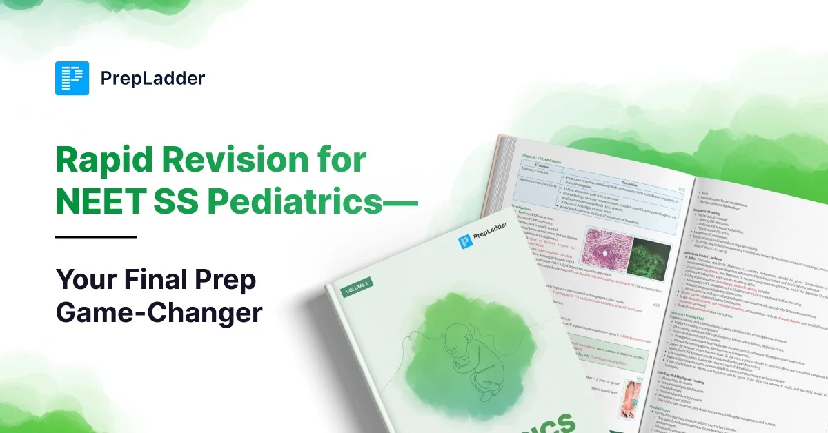 Rapid Revision NEET SS Pediatrics- Final Prep Game-Changer